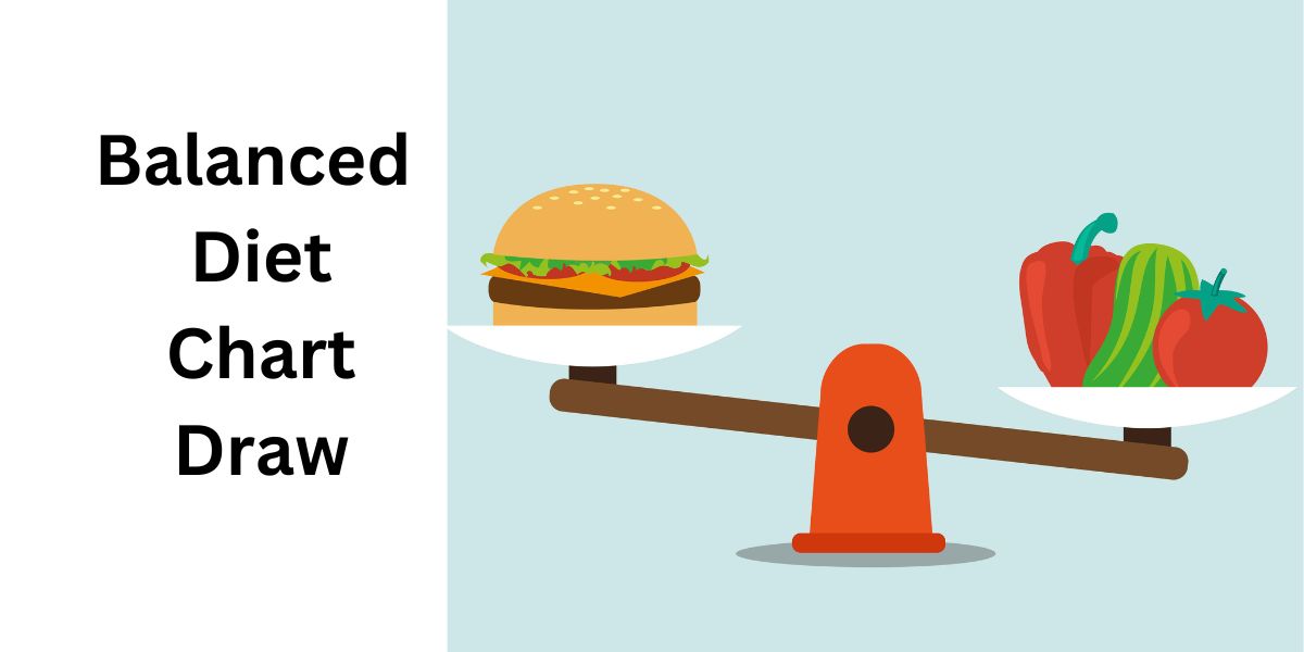 Balanced Diet Chart Draw - HEALTH